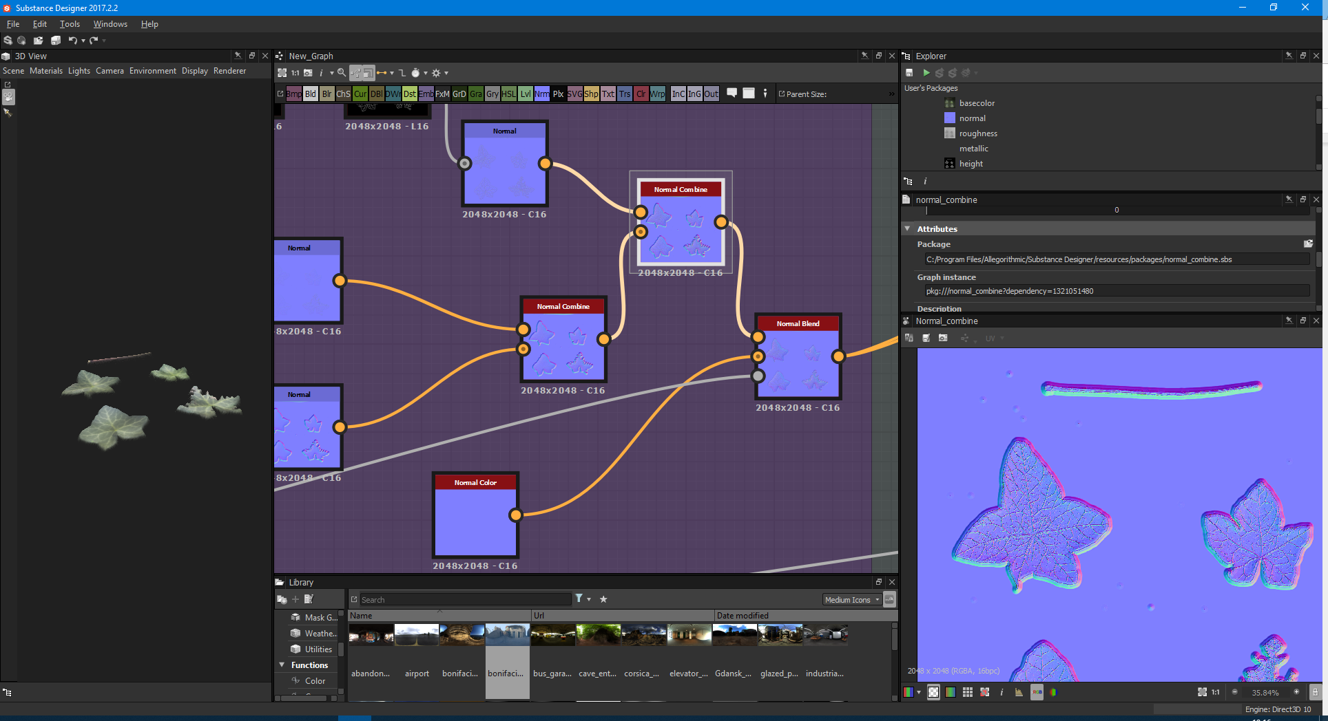 使用Substance Designer由扫描数据创建常春藤 on Substance 3D Tutorials